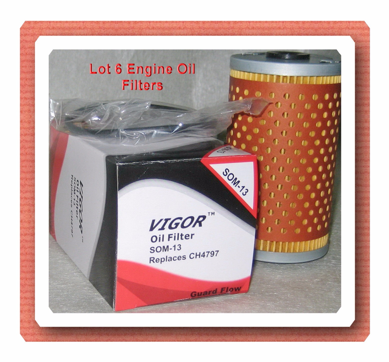 LOT 6 OIL FILTER L20013 CH4797 Fits: MERCEDES 190E 1984 & 1986-1987 ...