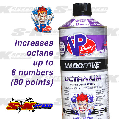 VP Racing Fuel Octanium Gasoline Octane Booster 32oz Can Treats up to ...