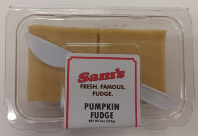 Pumpkin Sams Fresh Famous Fudge (3) 8 oz Containers Free Shipping | eBay