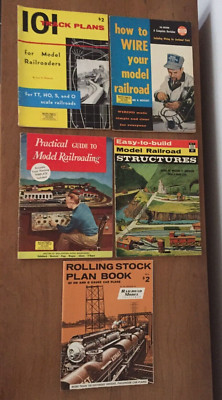Lot of 5 How to Model Railroad Books 1952 1961 Track Wire Building ...