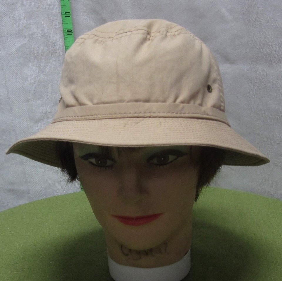BYRD CLOTH mod bucket hat Dobbs Fifth Avenue fishing 1970s sun cap size ...