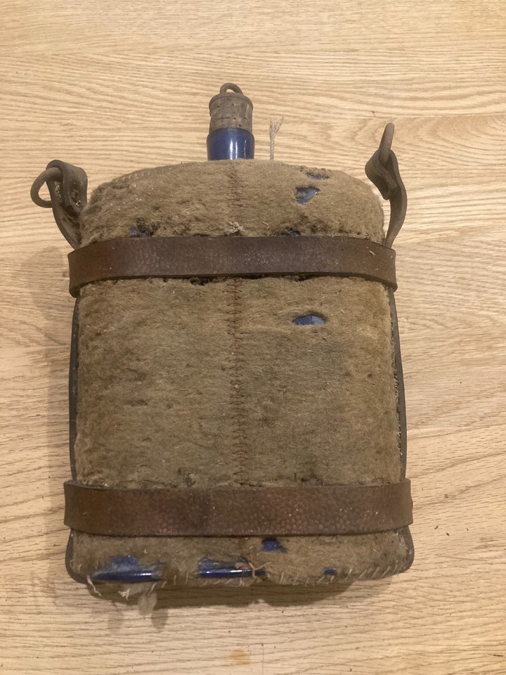 WW1 BRITISH WATER BOTTLE AND LEATHER HARNESS | eBay UK