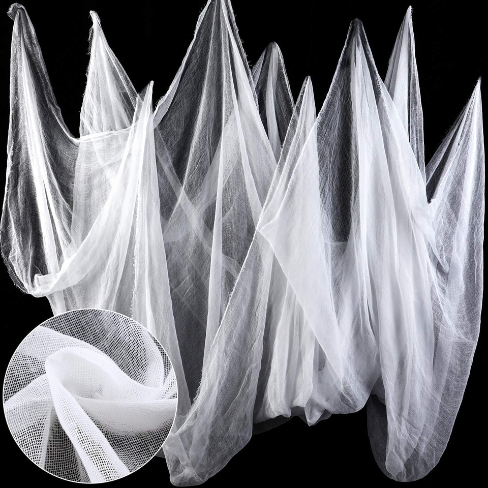 Halloween Cheese Cloth 85 X 197 Inch White Cheesecloth Roll for Crafts ...