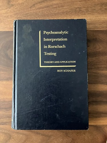 Vintage Book Psychoanalytic Interpretation In Rorschach Testing Roy ...