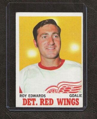 1970-71 Topps Hockey #21 Roy Edwards, Detroit Red Wings, VG-EX! | eBay