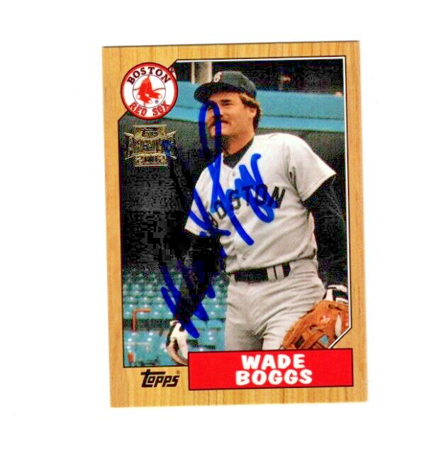 Wade Boggs autograph signed 2002 Topps Archives baseball card Boston ...