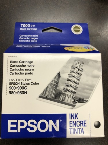 Genuine Epson T003 Color Ink Cartridge (T003011) New in Package Expired ...