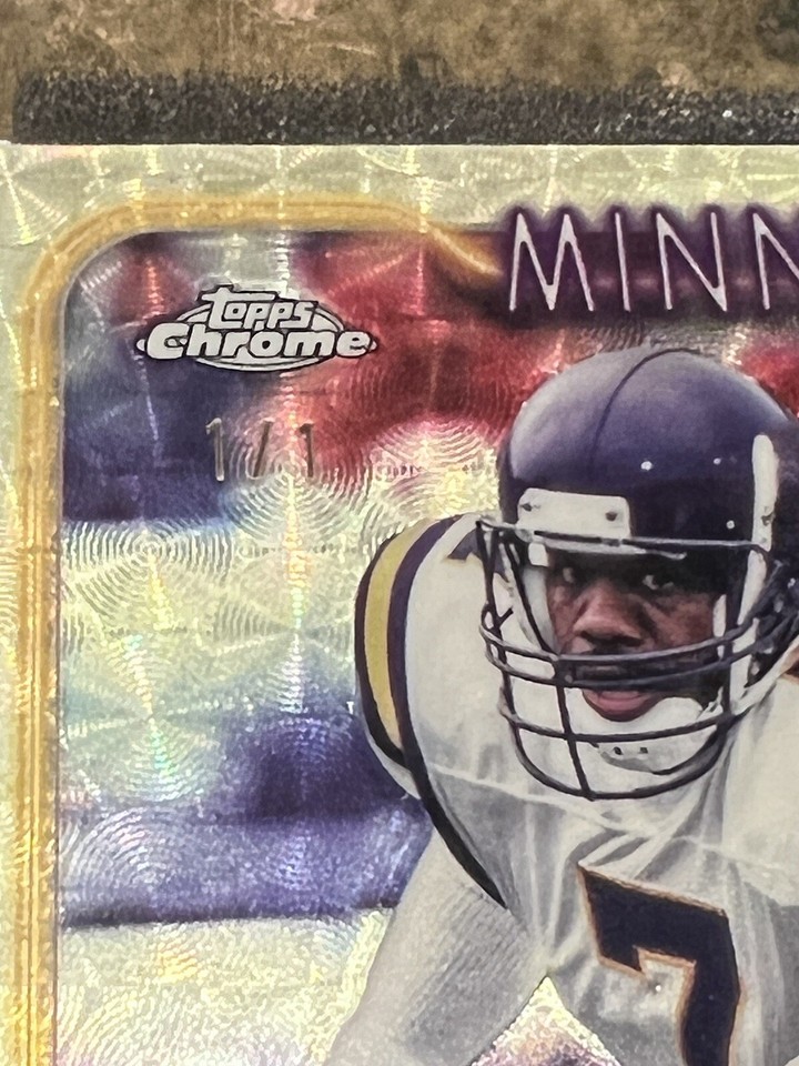 2024 Topps Chrome Football Randall Cunningham SUPERFRACTOR 1/1 Gold ...