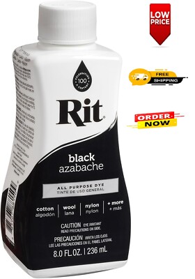Rit Dye 88150 All Purpose Liquid Dye, 8 Fl Oz Pick A Color Free Fast ...