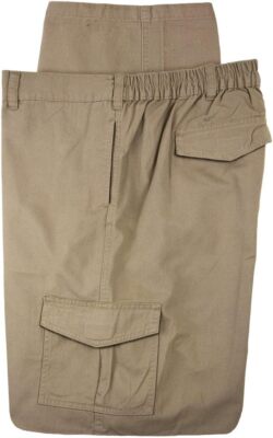 NWT 6X 62-64" W/32" L Big Tall Expandable Elastic Waist Cargo Pants ...