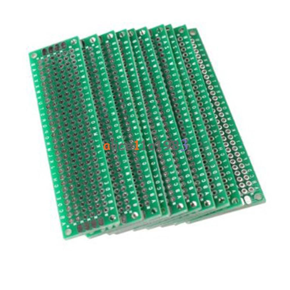 5PCS Double Side Prototype PCB Tinned Universal Breadboard 2x8 cm ...