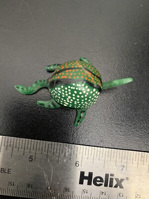 Miniature Nodder Wooden Bobble Head Painted Mexican Folk Art Lizard ...