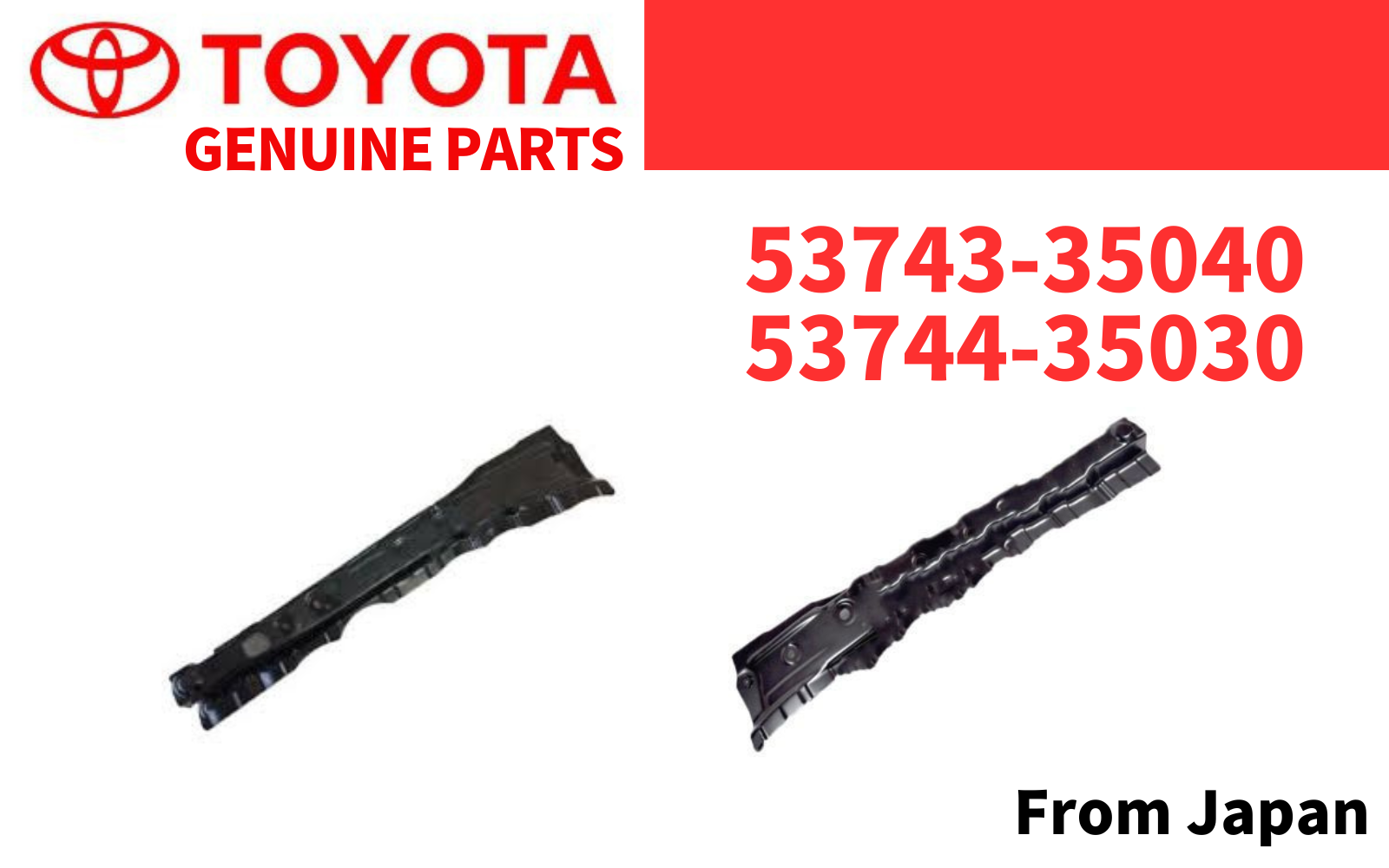Toyota Genuine Reinforcement, Front fender apron, Front Left & Right ...