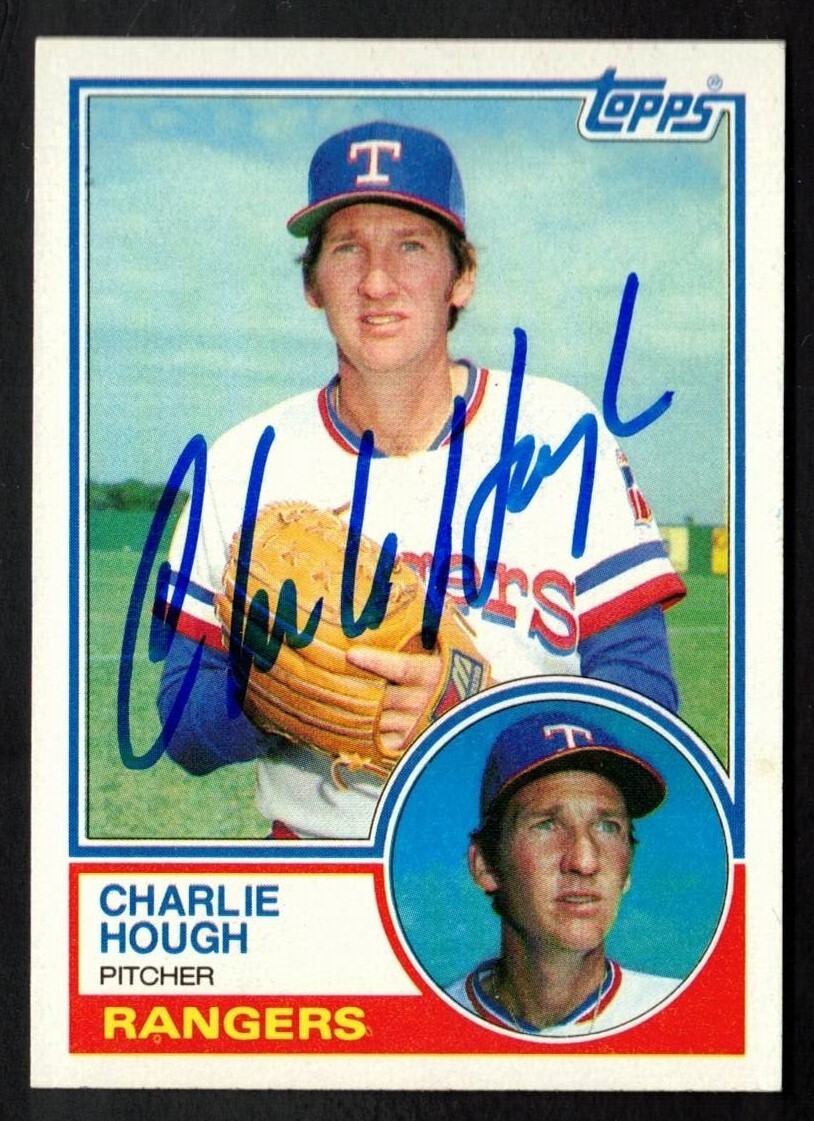 1983 Topps Charlie Hough Card #479 Autograph Signed Rangers | eBay