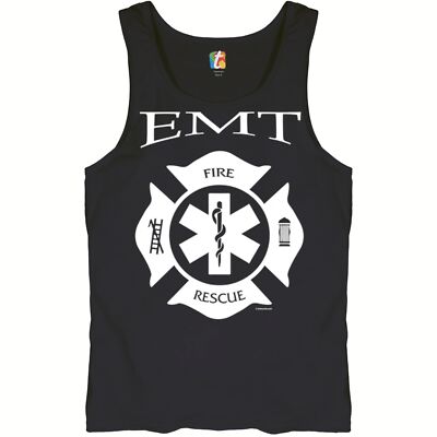 EMT Fire and Rescue Tank Top Emergency First Responder EMS Medic Men's ...