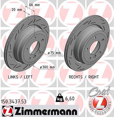 2x Brake Disc for BMW (BRILLIANCE) BMW:E90,E93,E92,E91,E84, 34216864901 ...
