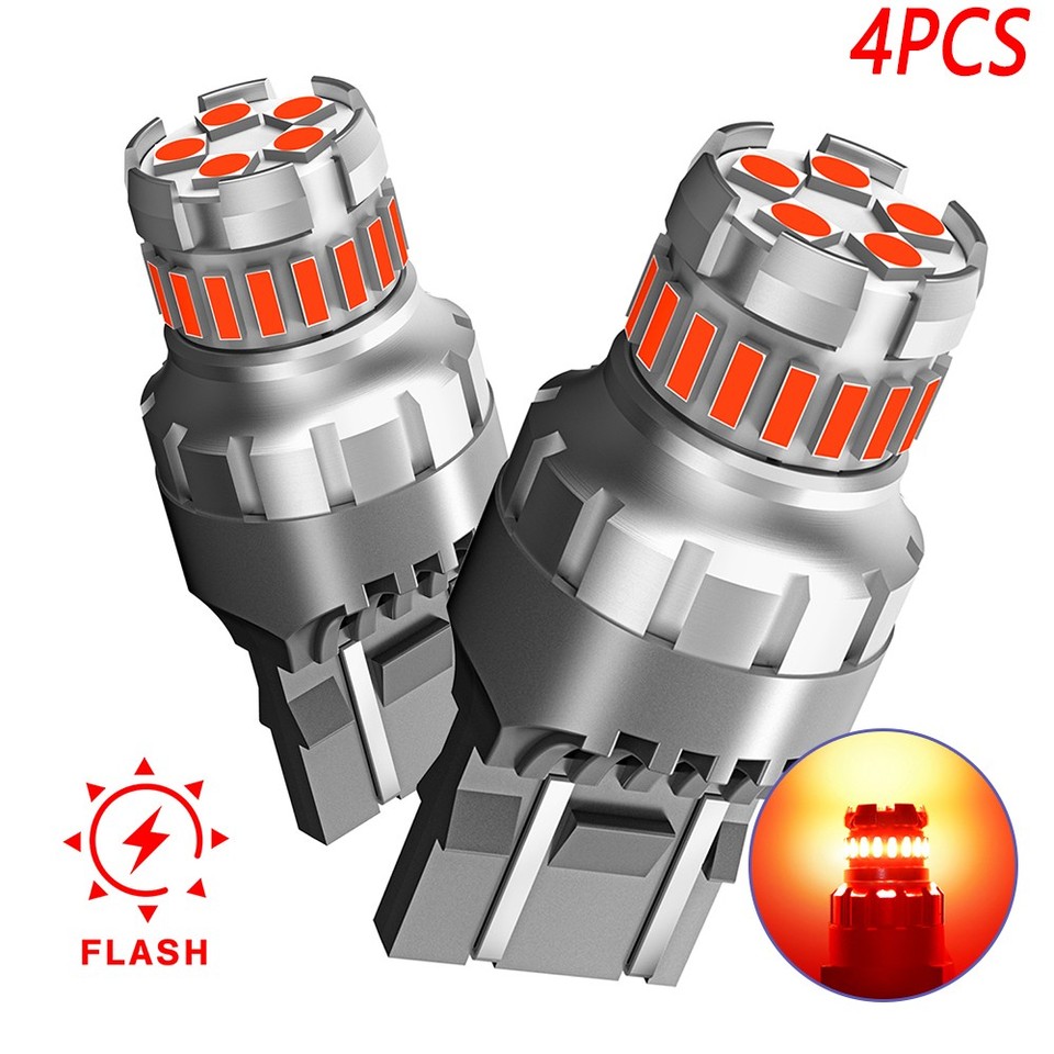 Strobe Flashing 7443 W21W T20 992 LED Red Brake light light Tail ...
