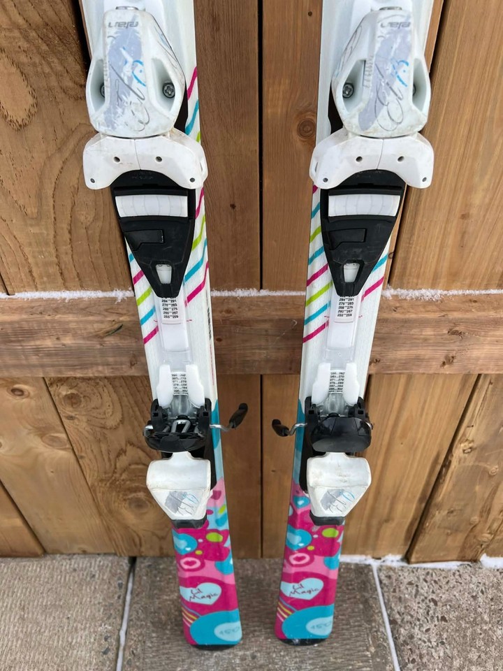 Alpine Downhill Snow Ski ELAN LIL MAGIC 58" Skis 150 cm With Bindings ...
