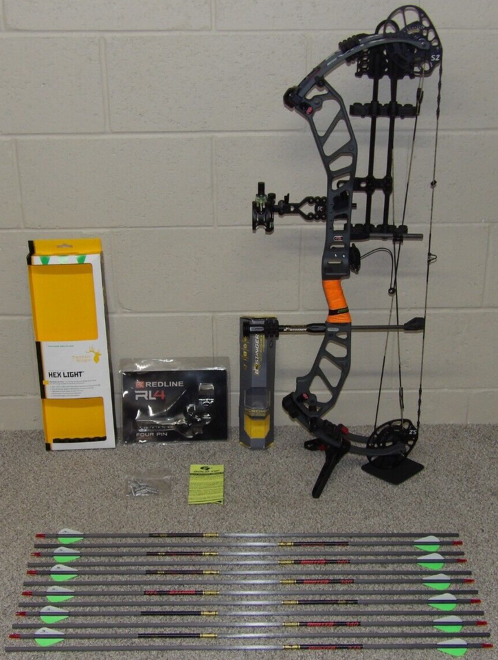 PSE EVO XF 33 Bow Package in Charcoal Finish - 26" to 30" - 70 to 80 lb - XF33 | eBay
