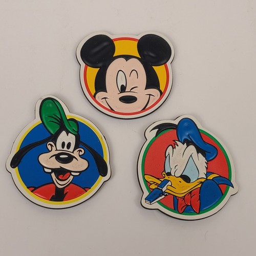 Vintage Disney Mickey Mouse Donald Duck & Goofy Magnet Lot of 3 Fridge ...