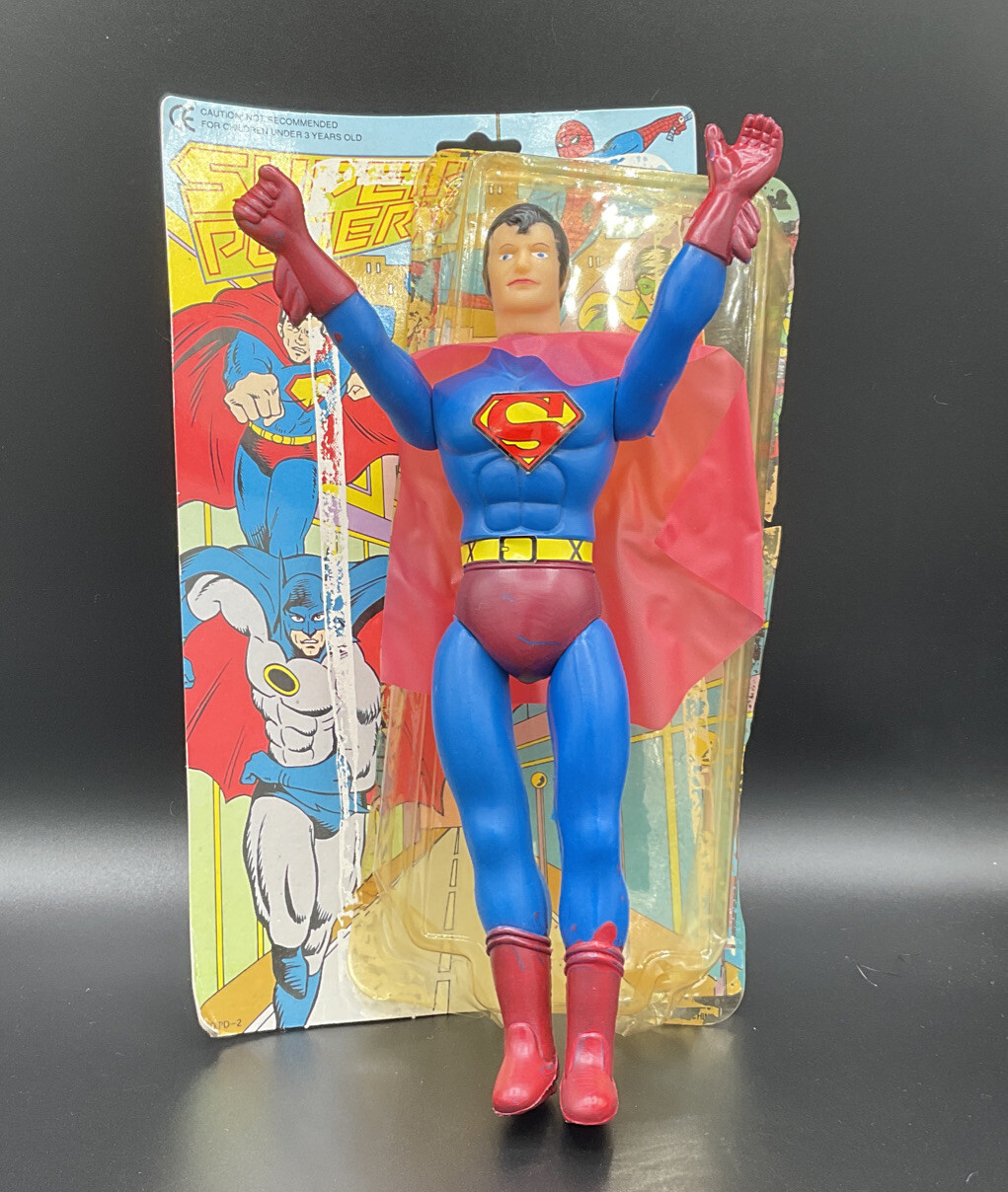 RARE Super Powers Superman Knock Off 12” W/ Packaging Action Figure KO ...