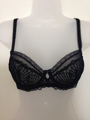 M&S Autograph Swiss Designed Embroidery Balcony Non Padded Bra 34A ...
