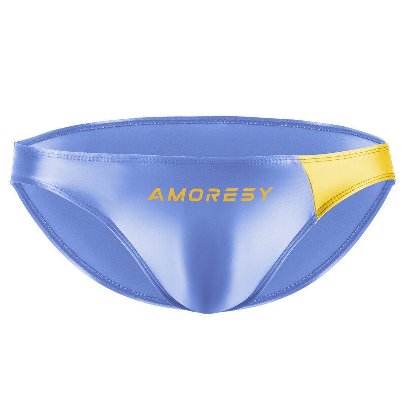 AMORESY Men's Oil Shiny Swimwear Briefs Beach Shorts Underwear Swimming ...