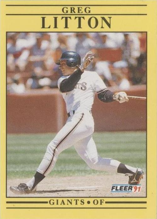 1991 Fleer - Greg Litton #266 for sale online | eBay