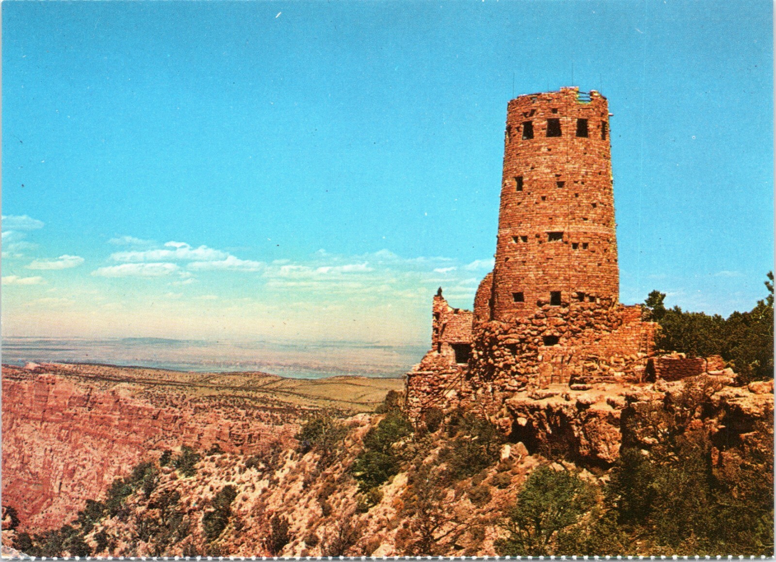 postcard AZ - Grand Canyon National Park - The Watchtower, Desert View ...