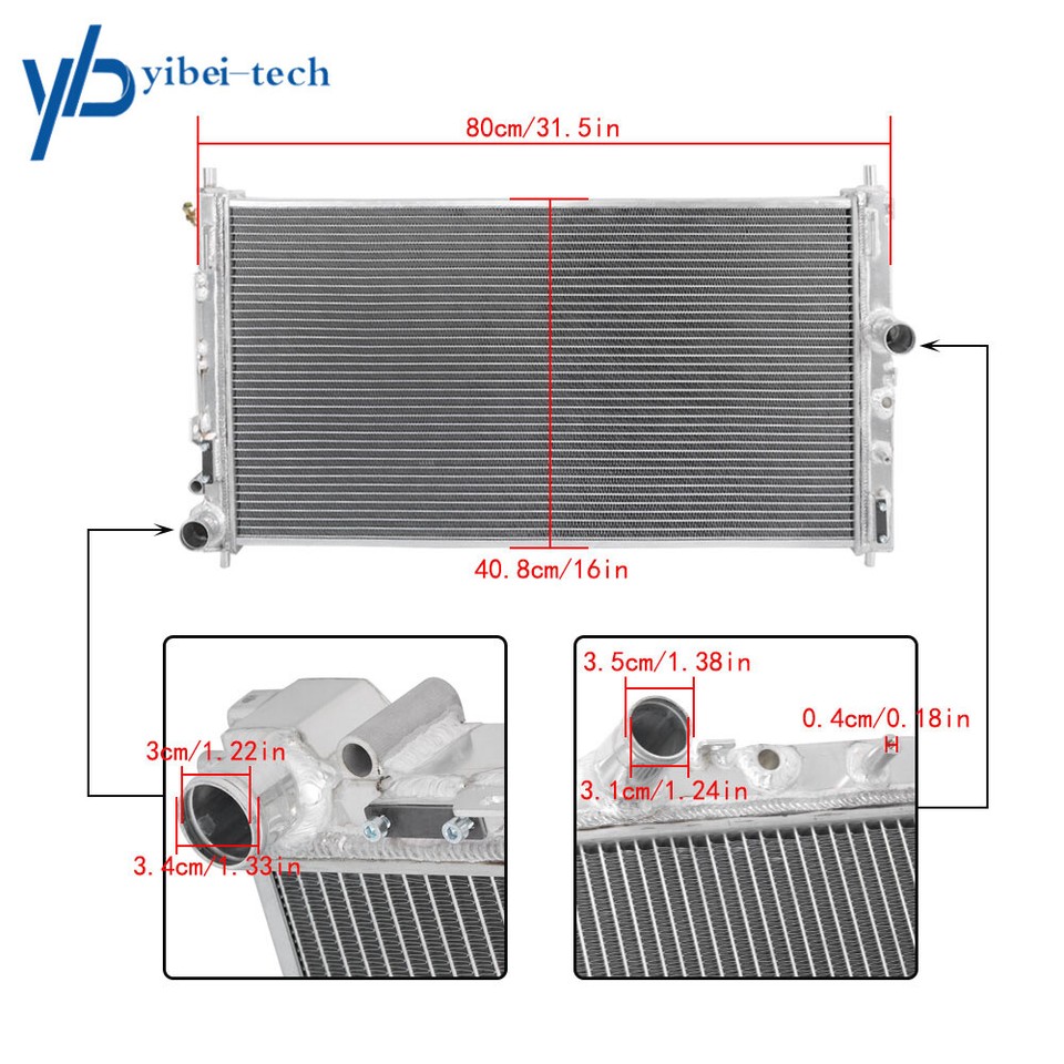 All Aluminum Radiator For 2007-2017 Dodge Avenger Caliber 2.4L 3.6L ...