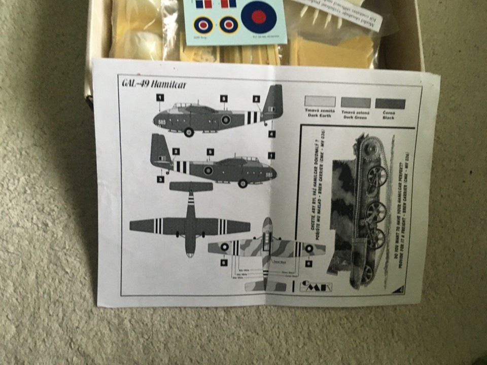 Planet Models 102 1:72 GAL-49 Hamilcar Glider “D-Day Transport “ | eBay UK