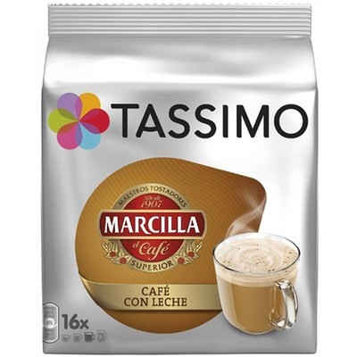5 X TASSIMO MARCILLA SPANISH Caffe CON LECHE - FROM SPAIN -80 CAPSULES ...