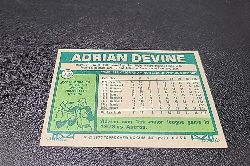 1977 Topps - #339 Adrian Devine | eBay