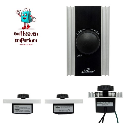 Solid State Variable Adjustable Precision Fan Speed Controller 120V 8A ...