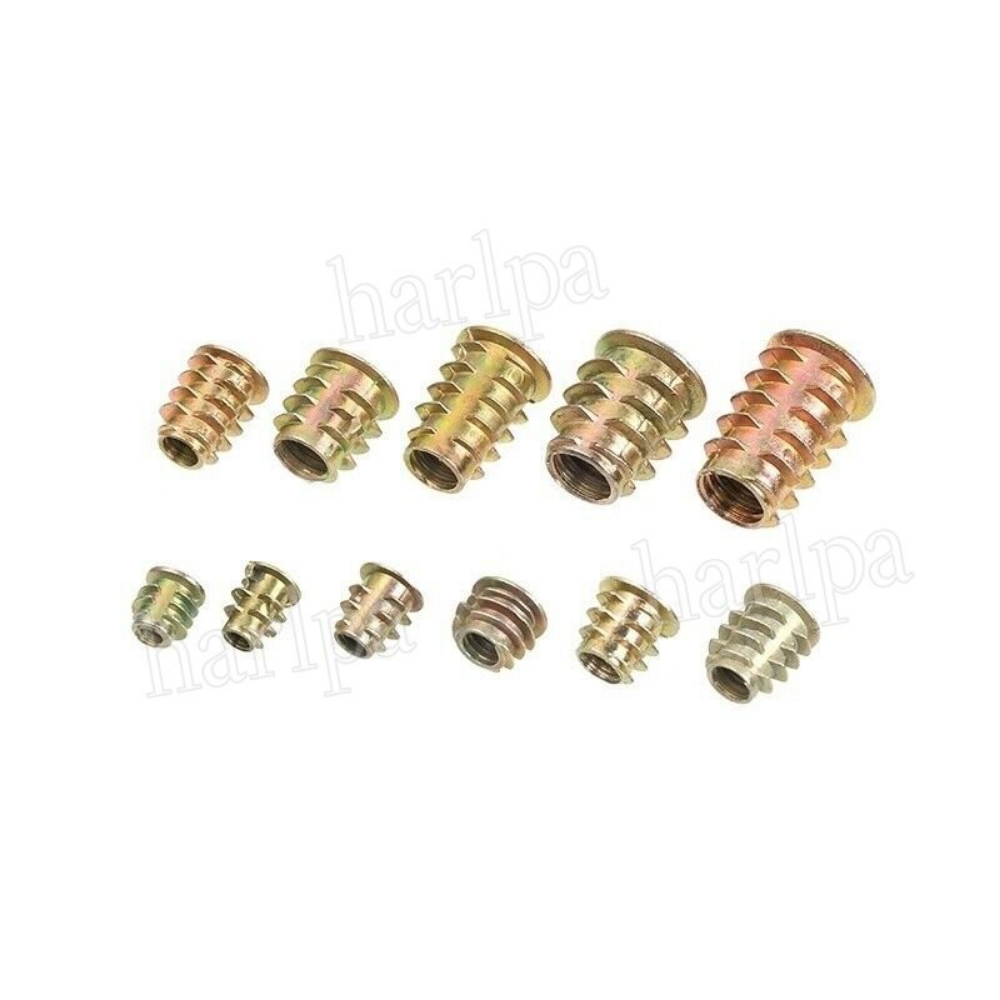 230Pcs THREADED HEX DRIVE INSERT FIXING WOOD SCREW INSERTS NUTS M4/M5 ...