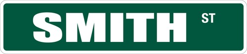 *Aluminum* Smith 4" x 18" Metal Novelty Street Sign SS 3311 | eBay