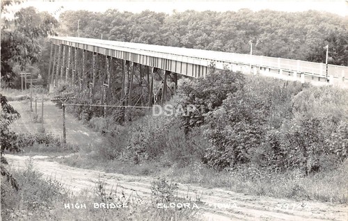 C18/ Eldora Iowa Ia Real Photo RPPC Postcard 1946 High Bridge | eBay