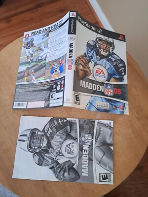 Madden 08 NFL PS2 -NO DISC - BOX ART AND MANUAL ONLY | eBay