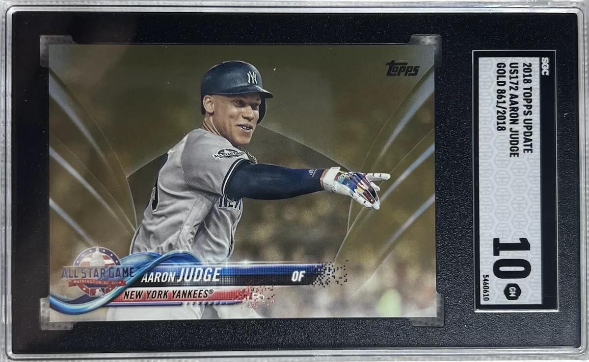 2018 Topps Update #US172 Aaron Judge Gold /2018 SGC 10 | eBay
