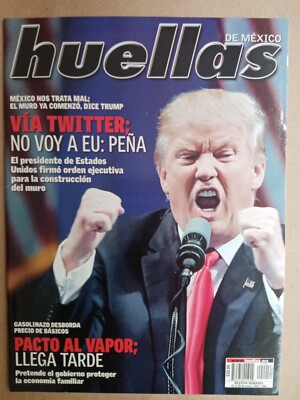 DONALD TRUMP HUELLAS MEXICAN MAGAZINE MEXICO SPANISHJANUARY 2017 | eBay