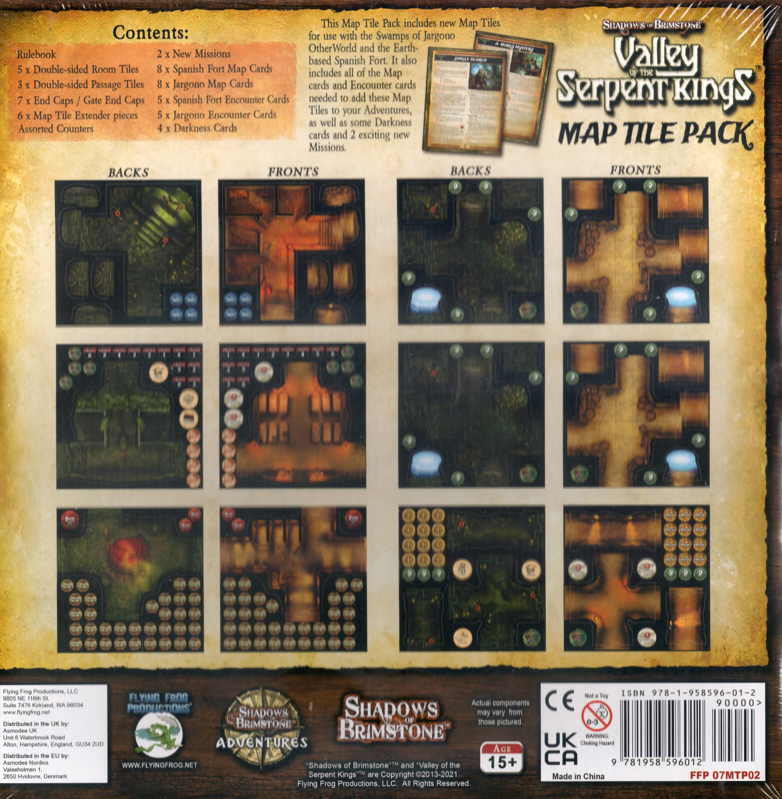 FFP Shadows Of Brimstone: Valley of the Serpent Kings Map Tile Pack | eBay