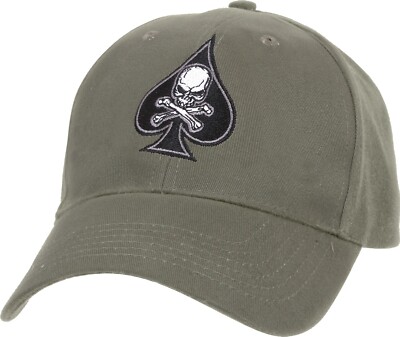 Olive Drab Death Spade Embroidered Insignia Adjustable Baseball Hat Cap ...