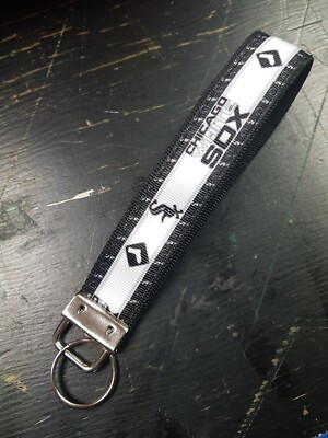 Handmade White Sox Key Chain Fob Wristlet Strap Double Layered | eBay