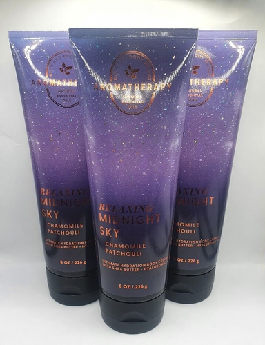 BATH AND BODY WORKS AROMATHERAPY CHAMOMILE PATCHOULI BODY CREAM 8 OZ ...