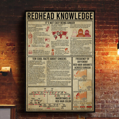 Redhead Knowledge Red Hair Knowledge Canvas | eBay
