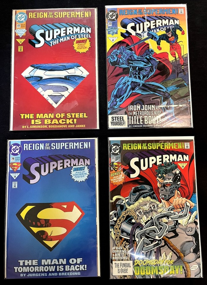 Superman Vol. 2 (1987-2006) From #2-82 + More! Lot of 28! Free Shipping ...