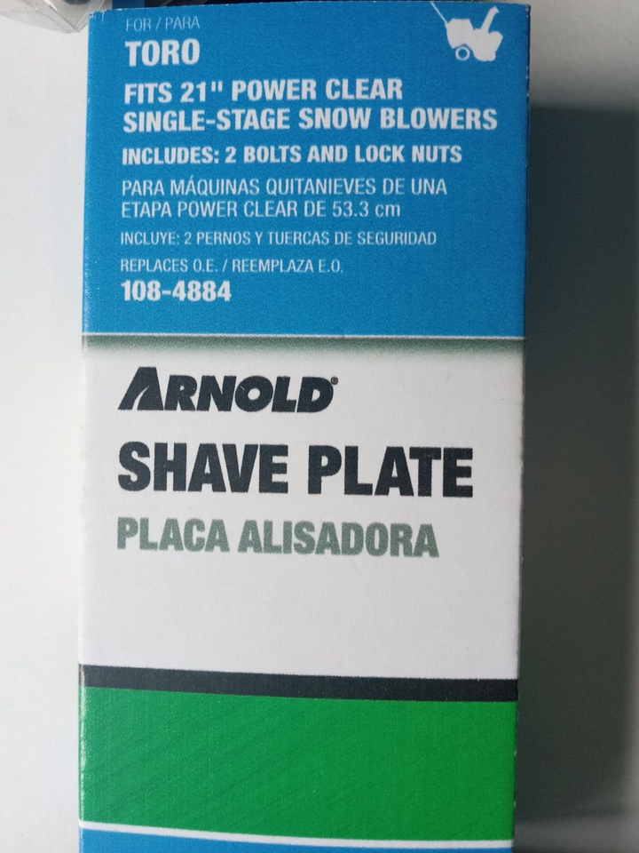 Arnold 490-241-0049 Shave Plate & Hardware 21” Toro Power Clear 108 ...