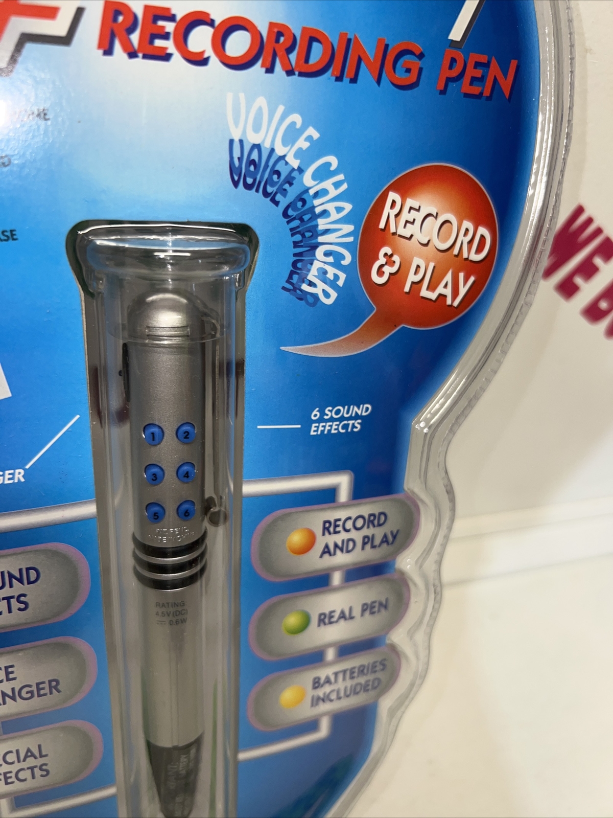 Vintage 1995 Tiger Talkboy F/x Recording Pen With Voice Changer Home ...