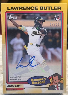 2024 Topps x Chris Berman: Boomer's Baseball Lawrence Butler Auto RC ...
