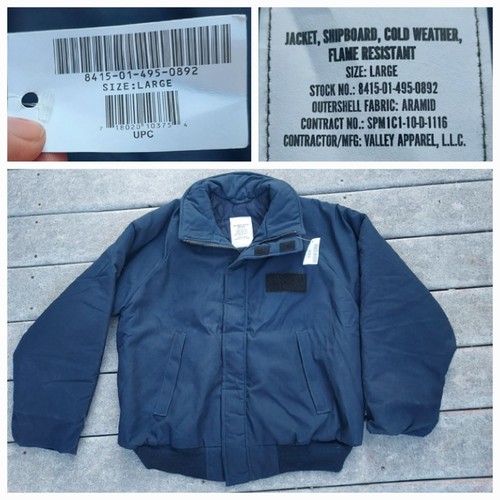 New With Tags US Navy Shipboard Cold Weather Flame Resistant Jacket ...